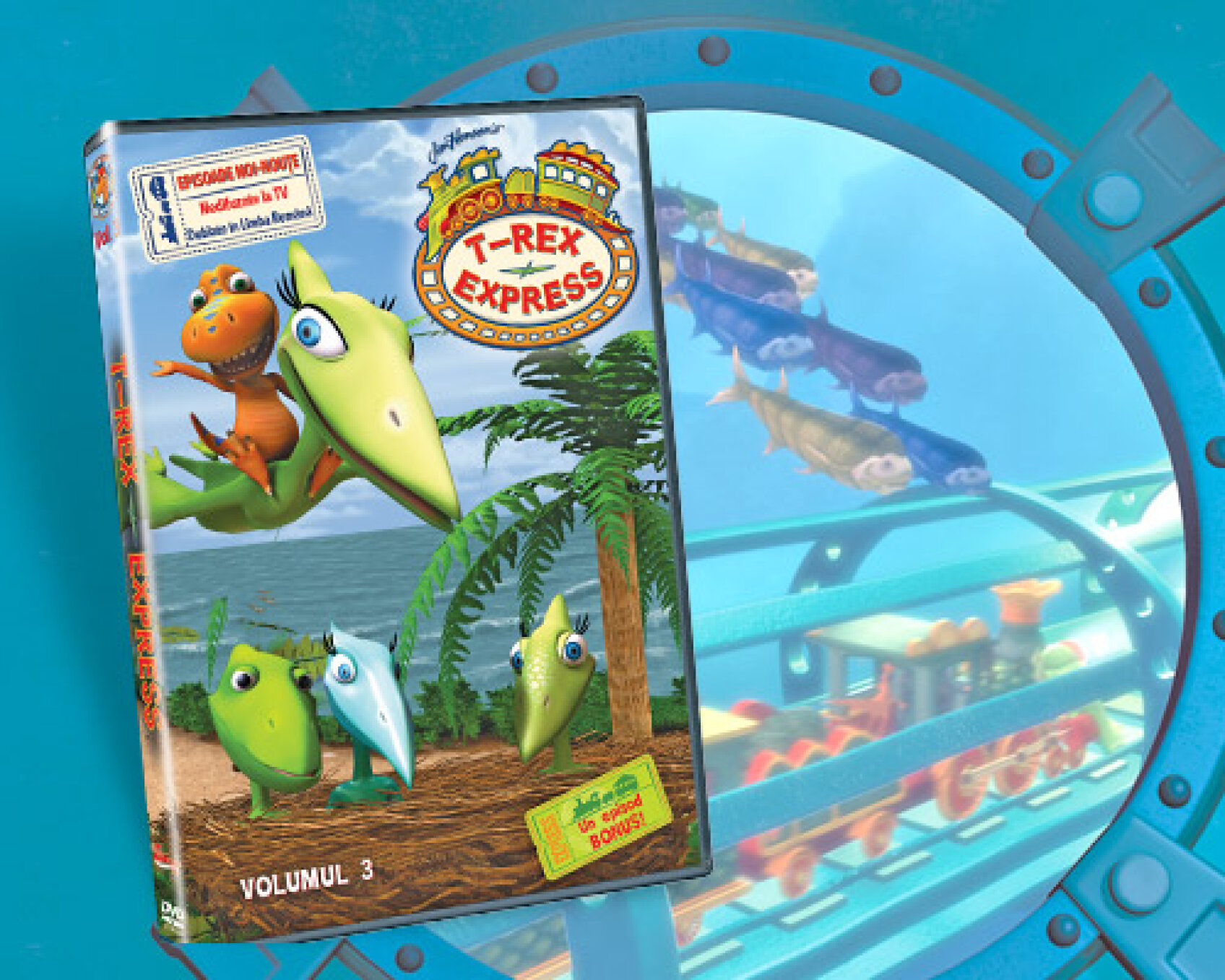 Azi ai al treilea DVD al seriei T-Rex Express!