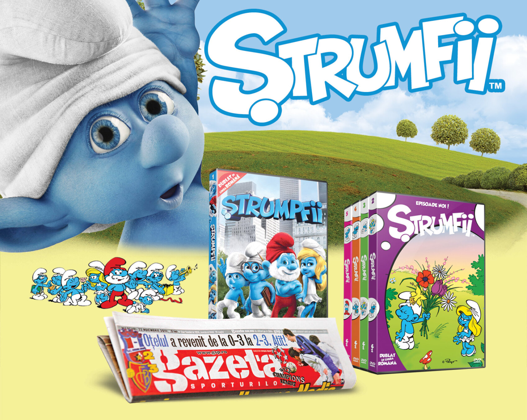 Ştrumfii invadează România! Azi, al doilea DVD al seriei, numai cu ...